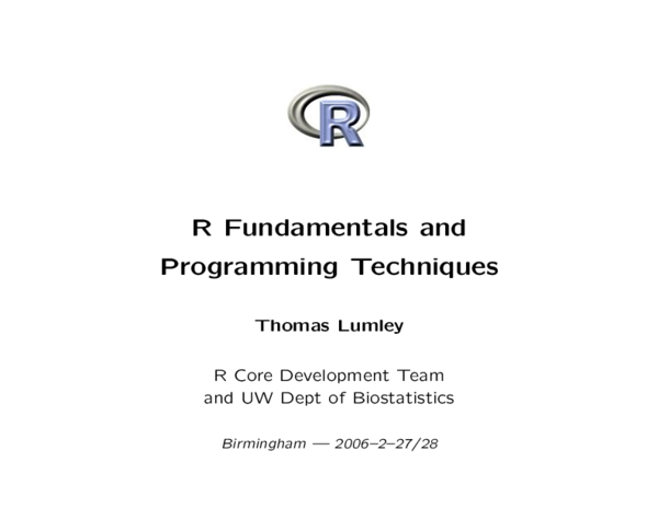 (PDF) R-fundamentals