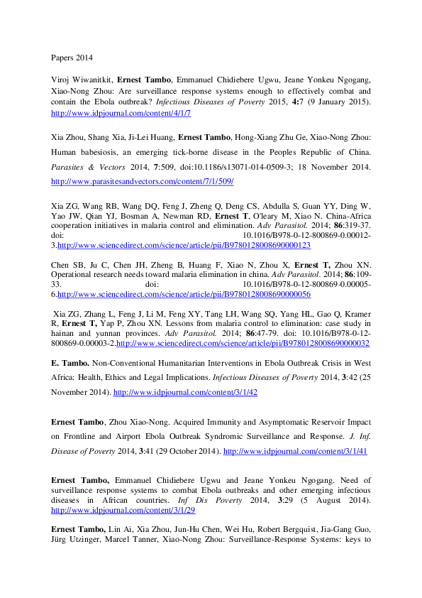 (PDF) Surveillance- responses systems in prevention, control to ...