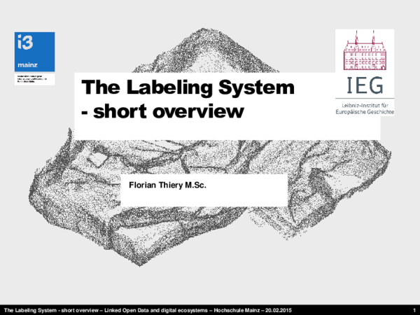 (PDF) The Labeling System - short overview
