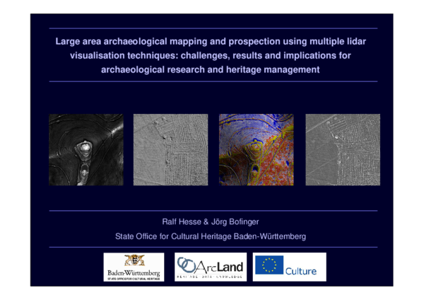 (PDF) Large area archaeological mapping and prospection using multiple ...