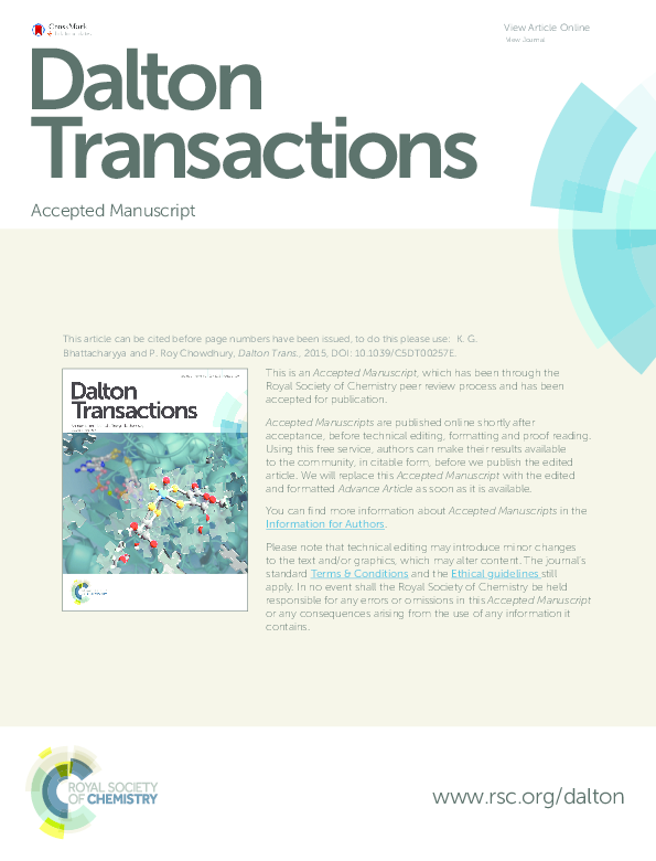 (PDF) Dalton transactions Paper