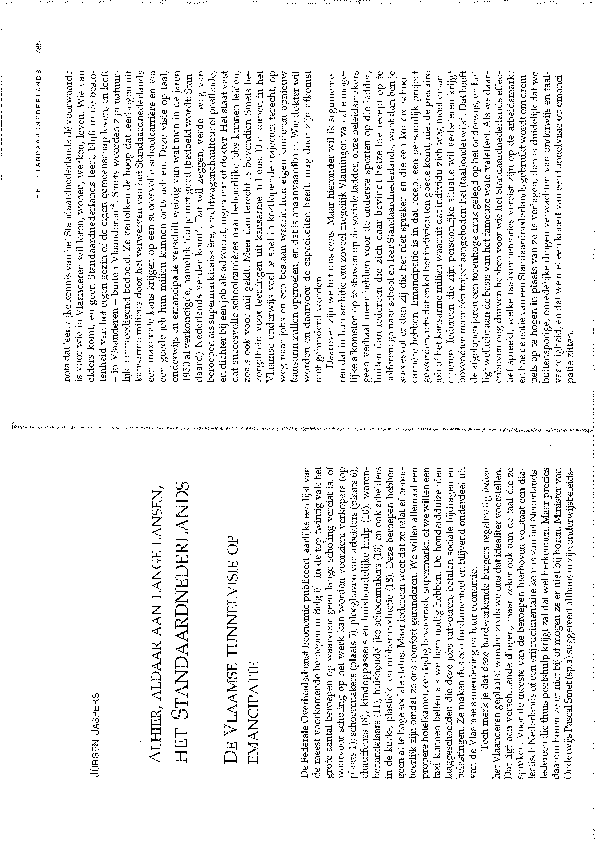 (PDF) Alhier, aldaar aan lange lansen, het Standaardnederlands