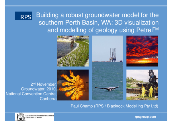 (PDF) Building a robust groundwater model for the southern Perth Basin ...