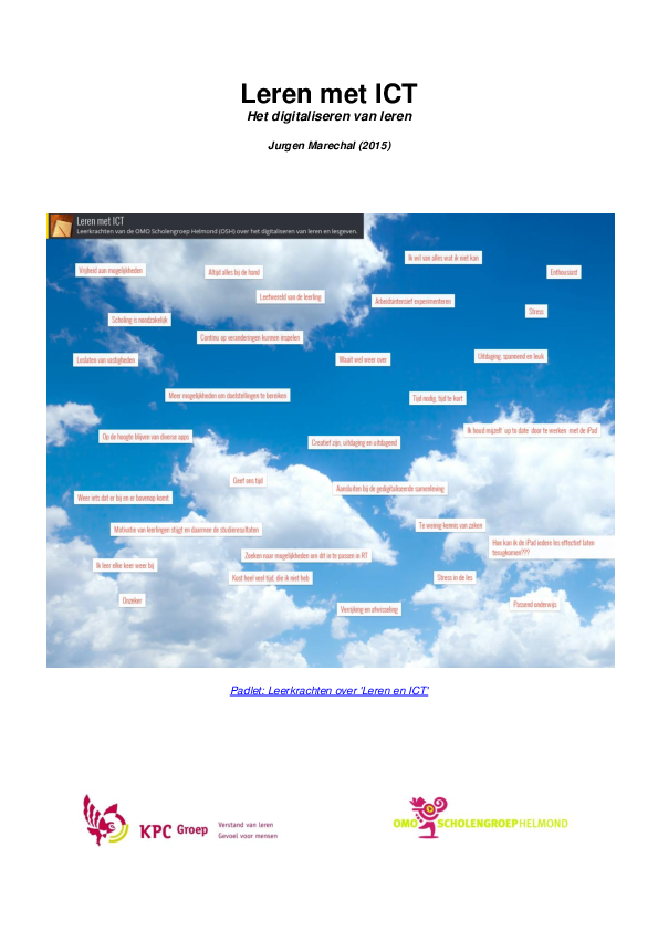 (PDF) Leren met ICT - Het digitaliseren van leren