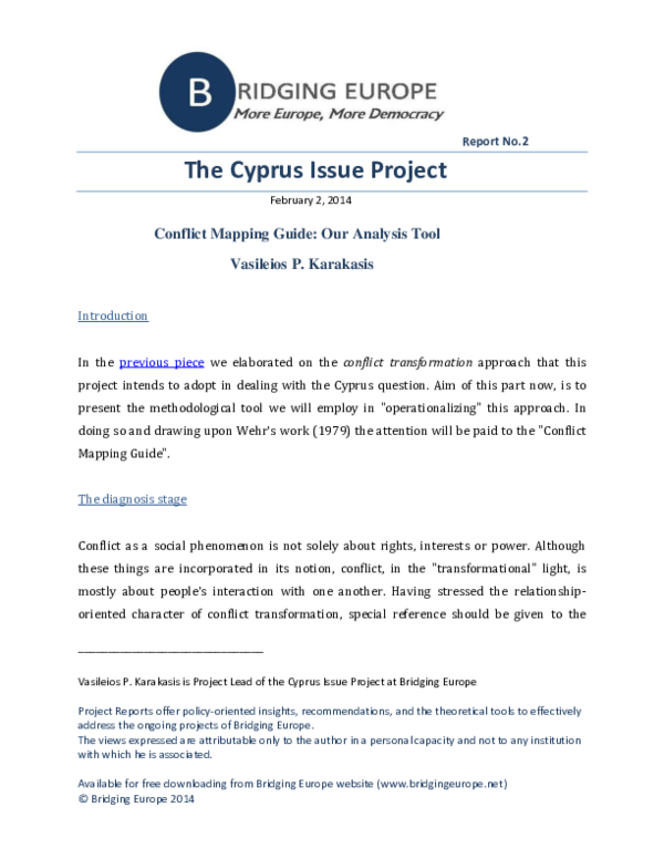 (PDF) Conflict Mapping