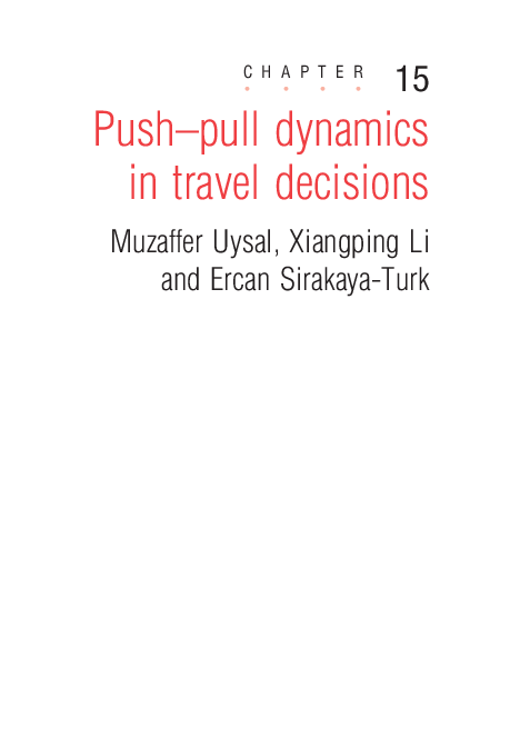 (PDF) Push-pull dynamics in travel decisions