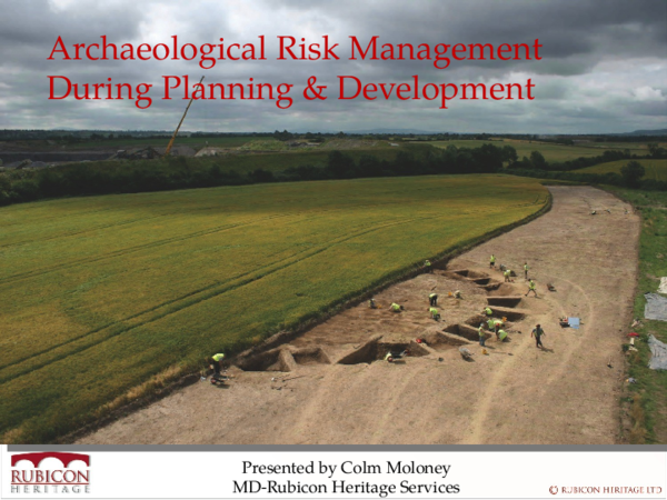 (PPT) Archaeological risk management in the planning and development ...