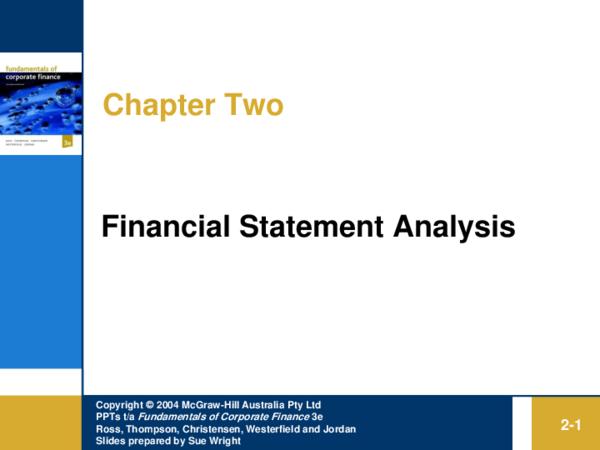 (PDF) Chapter Two Financial Statement Analysis