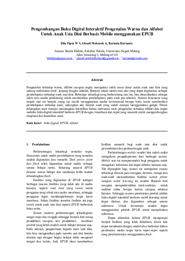 (DOC) Pengembangan Buku Digital Interaktif Pengenalan Warna dan Alfabet ...