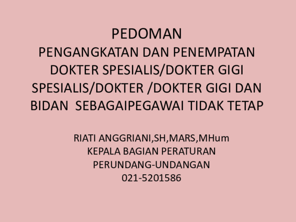 (PDF) Hukor Dokter dan Bidan PTT