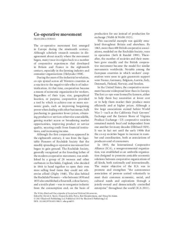 (PDF) Cooperative Movement