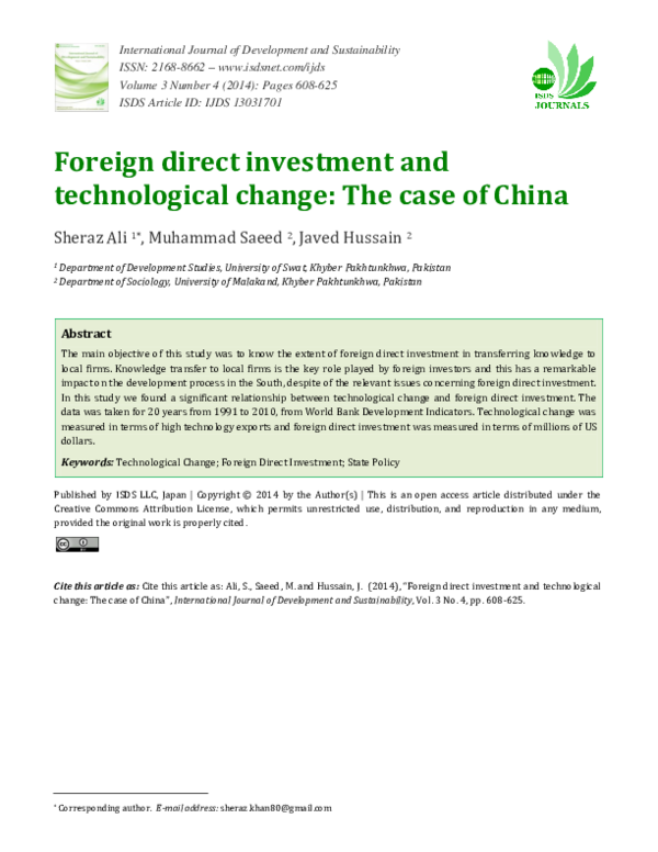 (PDF) Technological Change