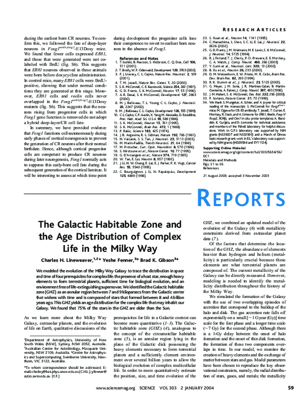 (PDF) The Galactic Habitable Zone and the Age Distribution of Complex ...