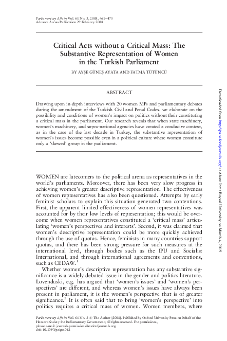 (PDF) Critical Acts without a Critical Mass: The Substantive ...