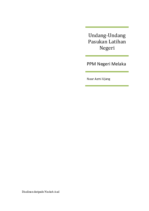 (PDF) Contoh Undang-undang PLD