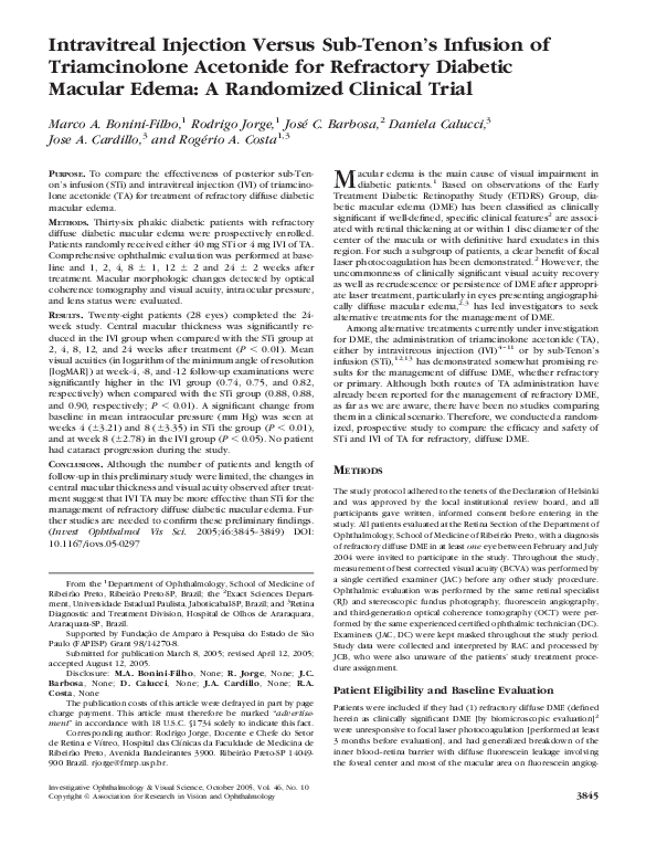 (PDF) Intravitreal Injection Versus Sub-Tenon's Infusion of ...