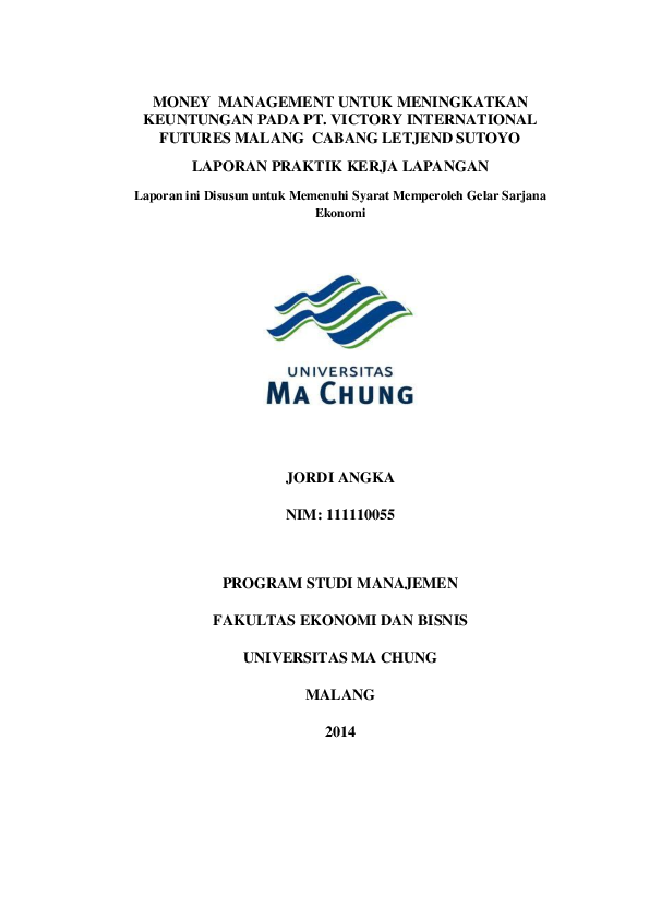 (PDF) MONEY MANAGEMENT UNTUK MENINGKATKAN KEUNTUNGAN PADA PT. VICTORY ...