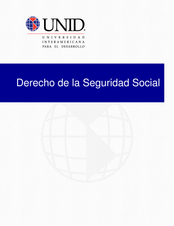 (PDF) Derecho de la Seguridad Social
