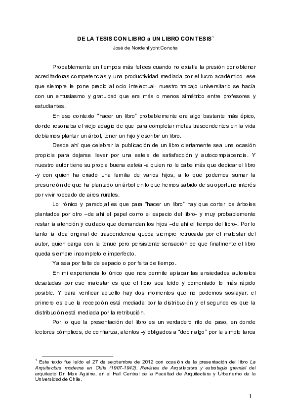 (PDF) DE LA TESIS CON LIBRO a UN LIBRO CON TESIS