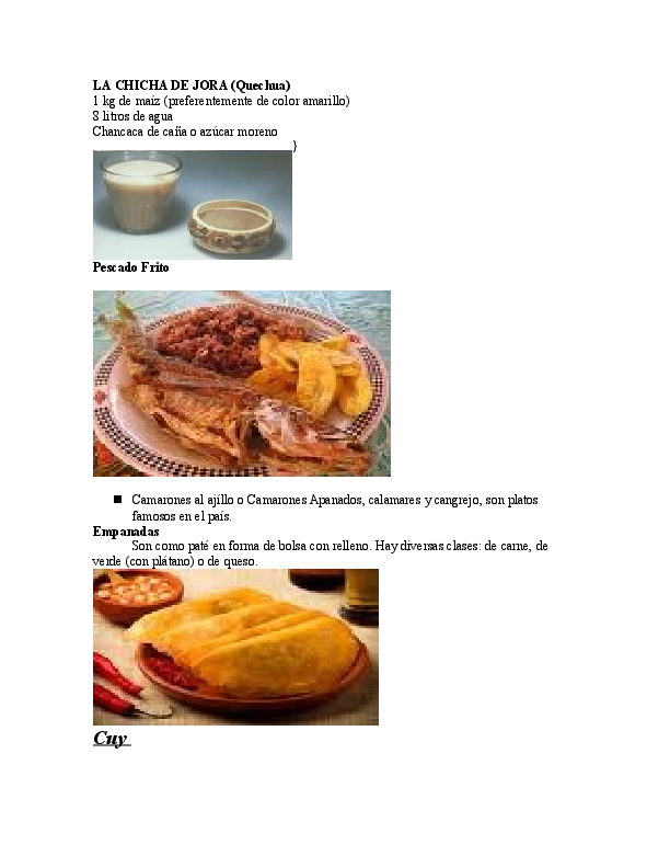 (DOC) Comida Quechua
