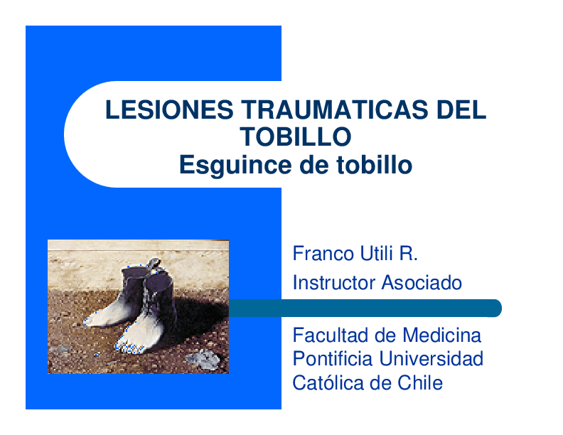 (PDF) LESIONES TRAUMATICAS DEL TOBILLO Esguince de tobillo