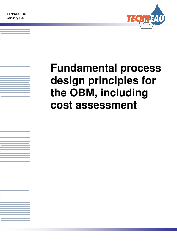(PDF) Fundamental process design principles for the OBM, including cost ...