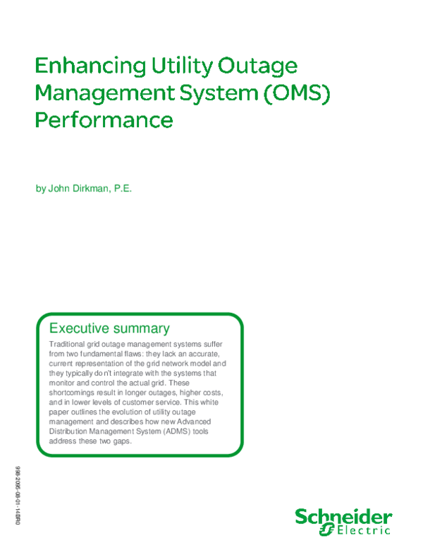 (PDF) Enhancing Utility Outage Management System (OMS) Performance