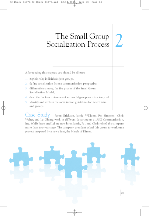 (PDF) The Small Group Socialization Process