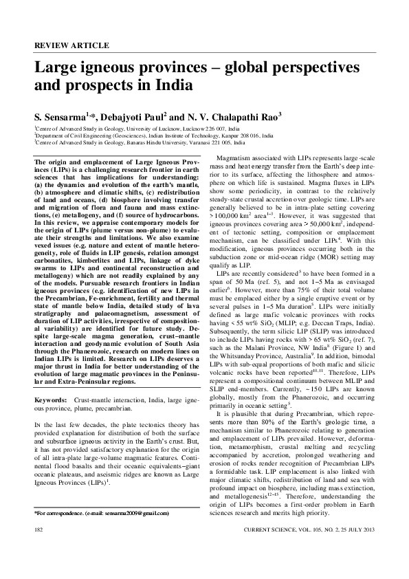 (PDF) Igneous petrology