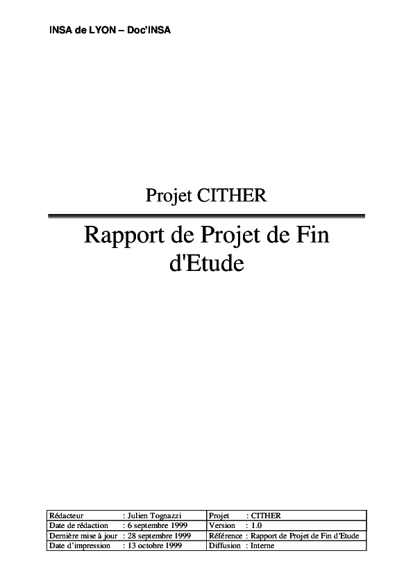 (PDF) Rapport final