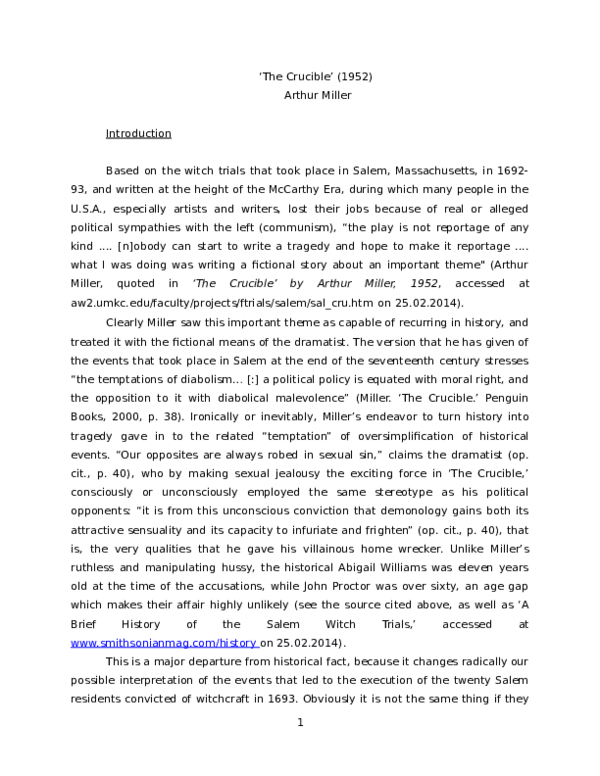 (DOC) The Crucible