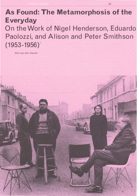 (PDF) As Found: The Metamorphosis of the Everyday. On the Work of Nigel ...
