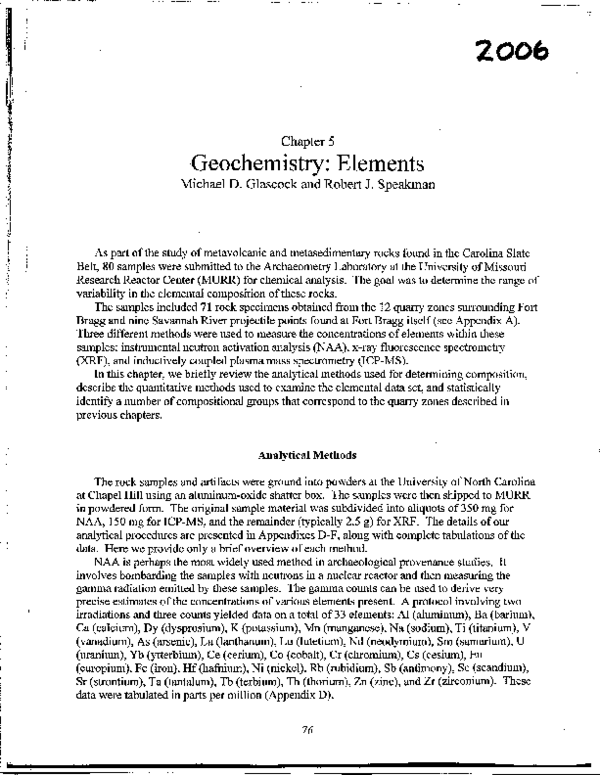 (PDF) Geochemistry: Elements