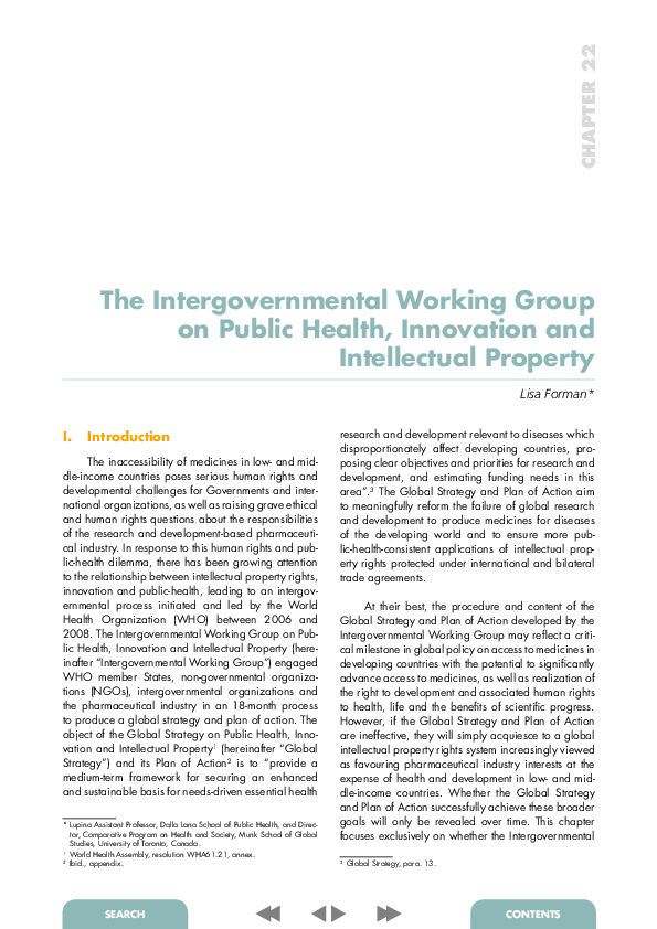 (PDF) Lisa Forman, “The Intergovernmental Working Group on Public ...