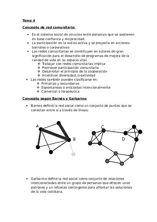 (DOC) Tema 4 Concepto de red comunitaria