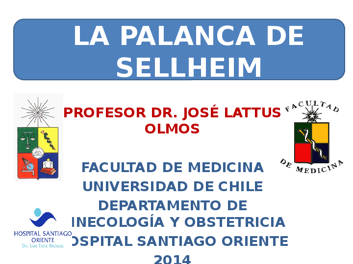 LA PALANCA DE SELLHEIM, EXPERIENCIA DE 12 AÑOS.