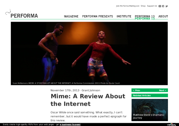 (PDF) 'Mime: A Review About the Internet,' on Ryan McNamara's ME3M ...