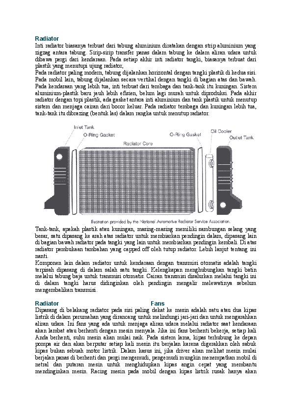 (DOC) SISTEM RADIATOR