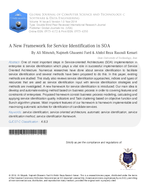 Pdf A New Framework For Service Identification In Soa