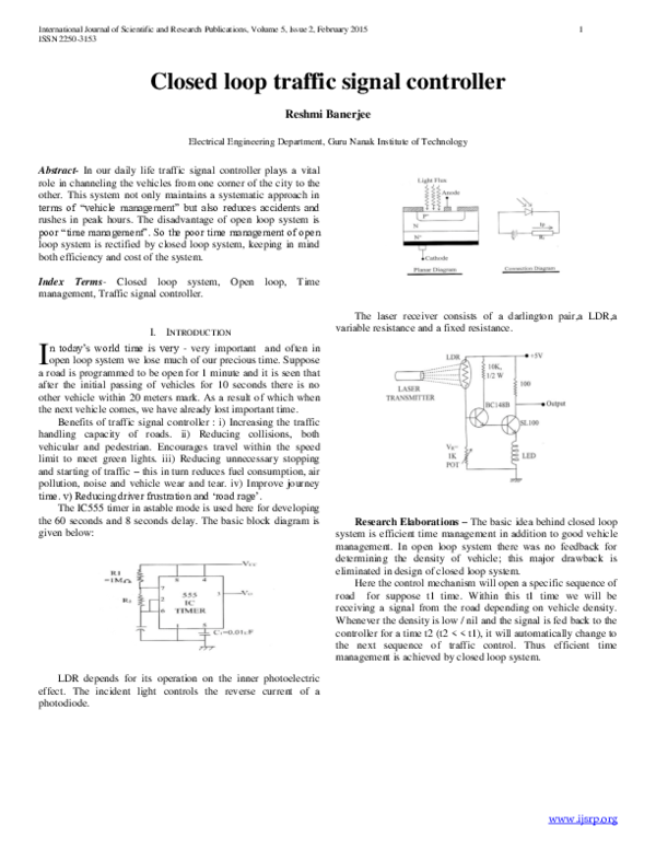 (PDF) Closed loop traffic signal controller