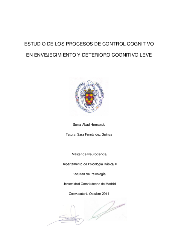 Pdf Cognitive Control Processes And Aging