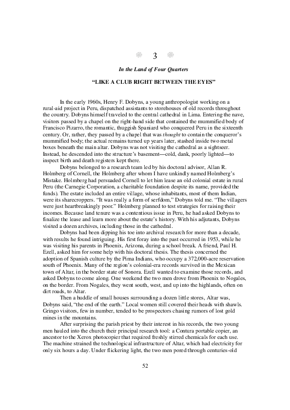 (PDF) In the Land of Four Quarters