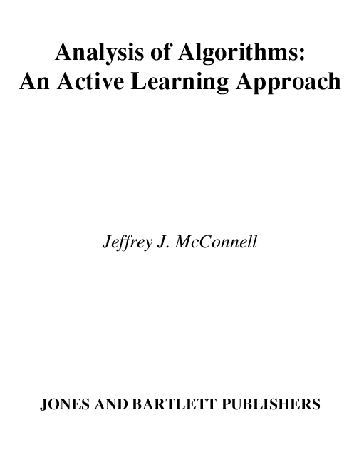 (PDF) 2001 Analysis of Algorithms An Active Learning Approach
