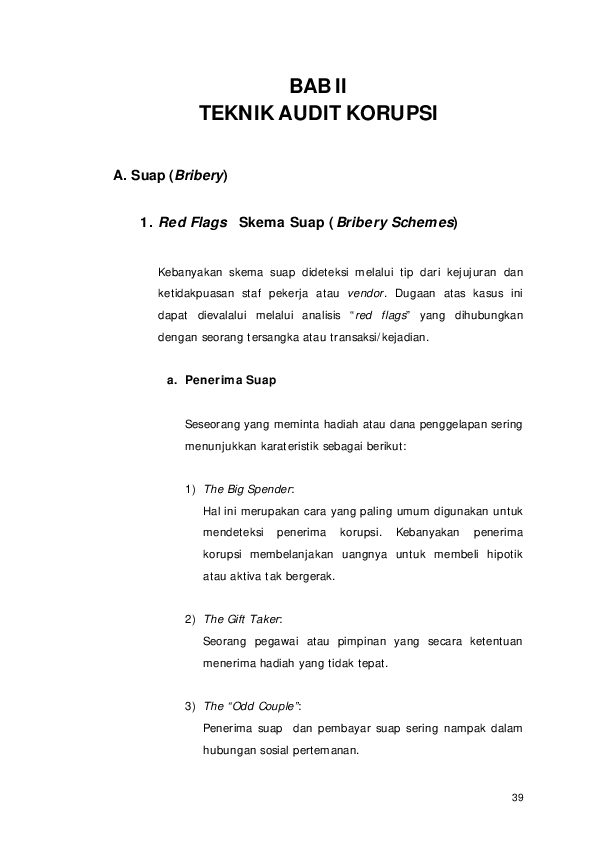 (PDF) BAB II TEKNIK AUDIT KORUPSI