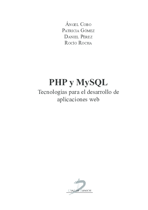 (PDF) PHP y My Sql