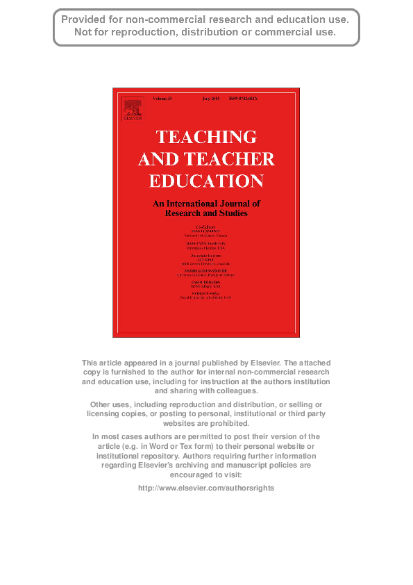 (PDF) Self-efﬁcacy Teachers Mastery experiences Inclusive education ...