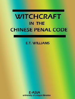 (PDF) Witchcraft in the Chinese Penal Code