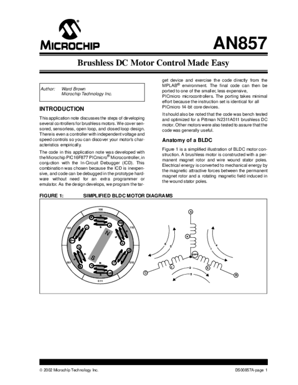 (PDF) Brushless DC Motor Control Made Easy