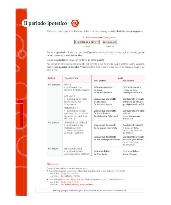 (PDF) Il periodo ipotetico