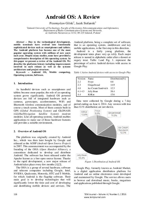 (PDF) Android OS: A Review